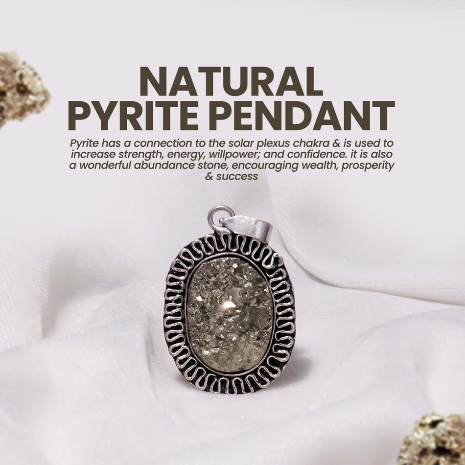 Natural Pyrite Pendant (Without Chain) – Studd Muffyn