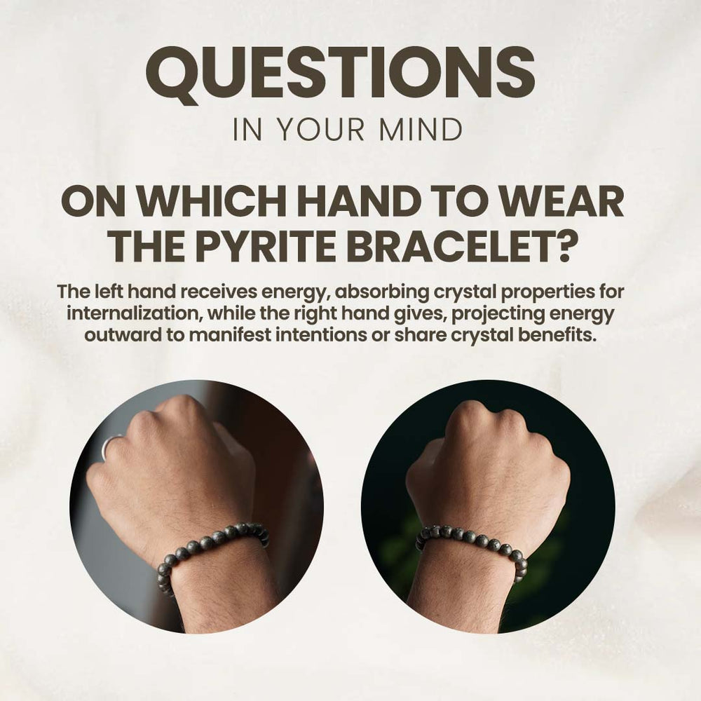 Pyrite Stone Healing Bracelet – Studd Muffyn