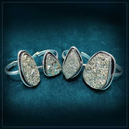 Pyrite Geode Ring – Studd Muffyn