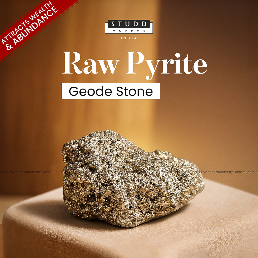 Raw Pyrite Geode Stone – Studd Muffyn