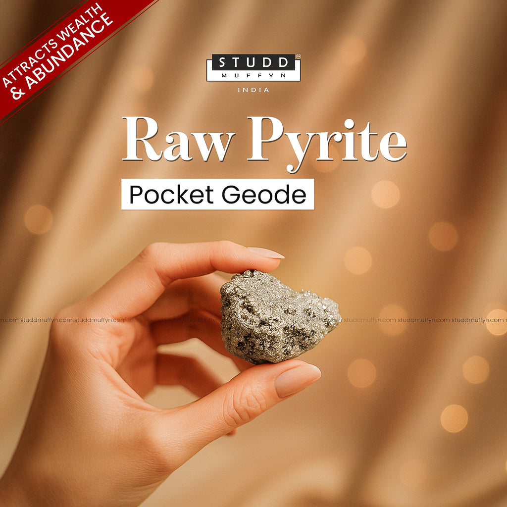 Raw Pyrite Pocket Geode – Studd Muffyn